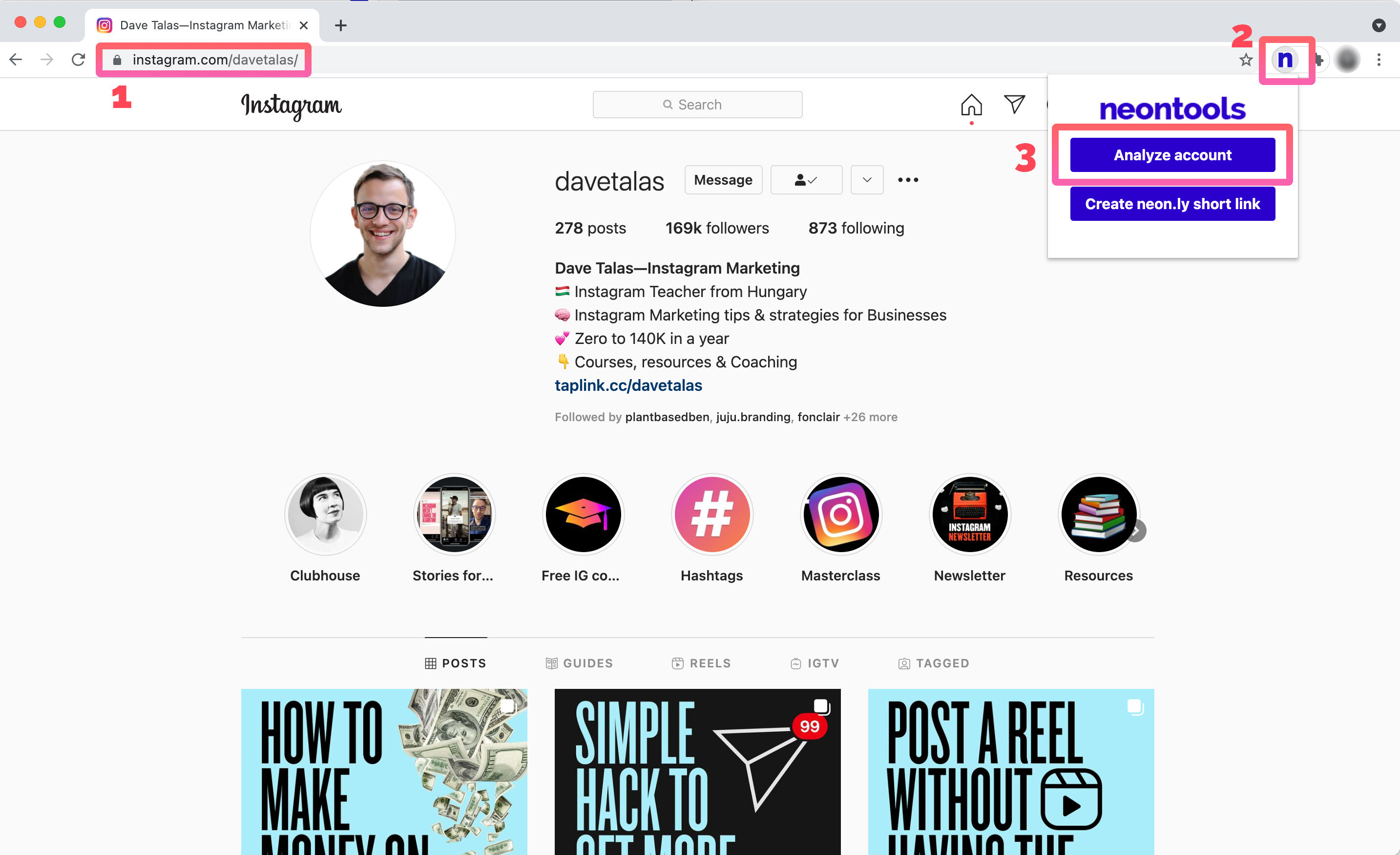 How to use our neontools browser extension - by Neon Marketing Technology