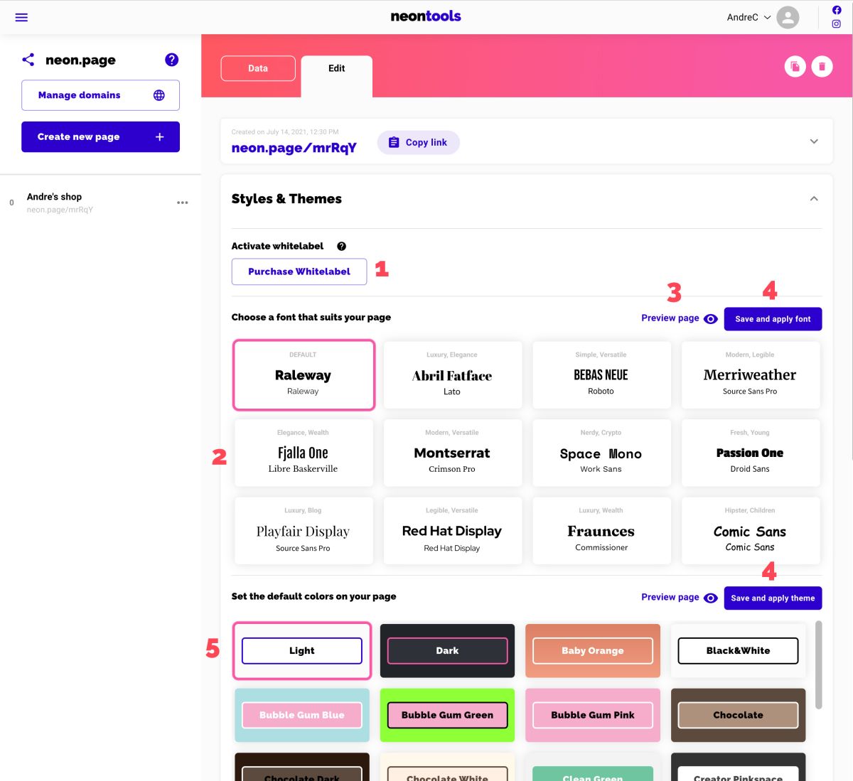 How to use neon.page - by Neon Marketing Technology