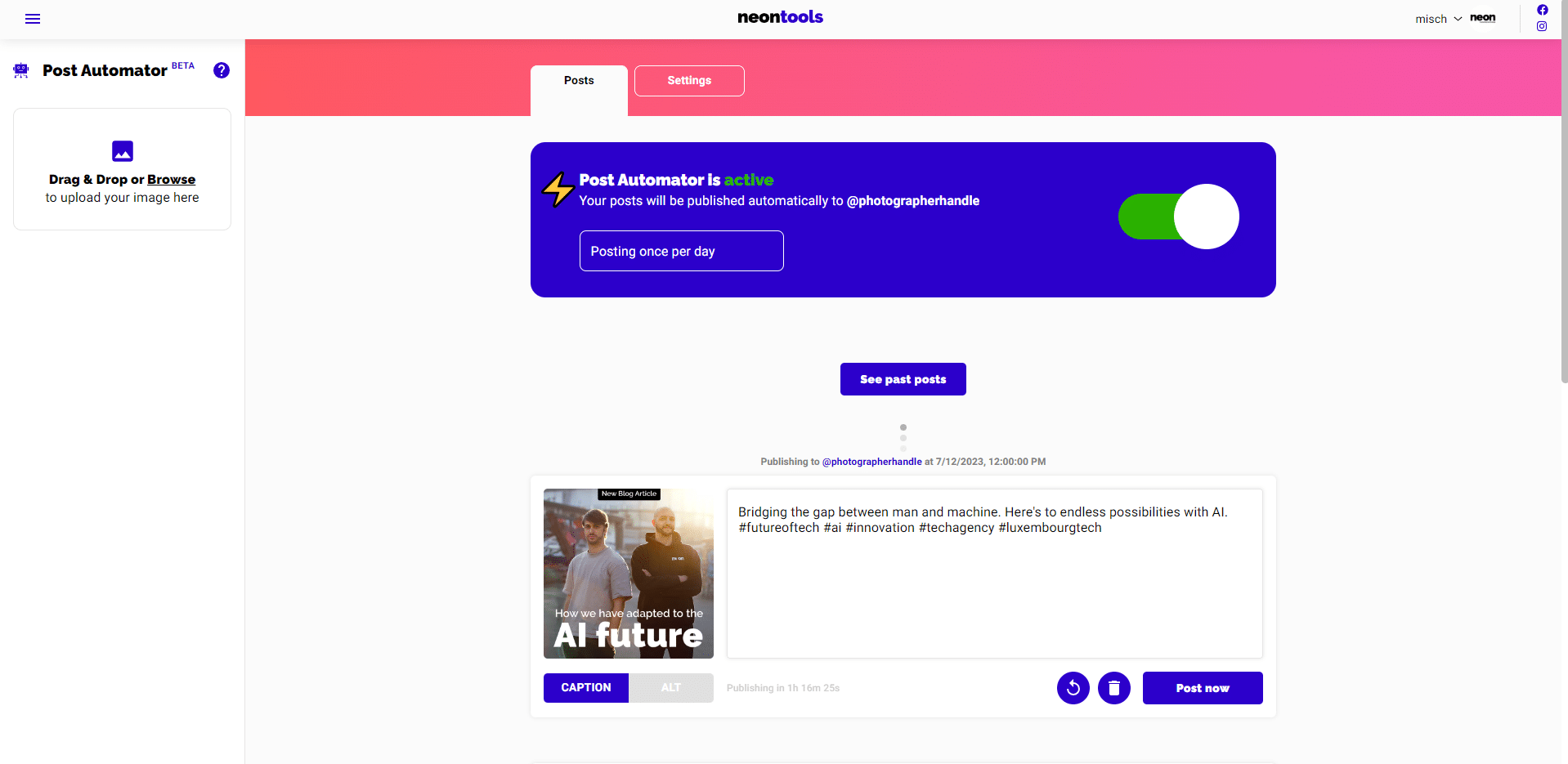 Press Release: Introducing Post Automator, the 9th Neontool